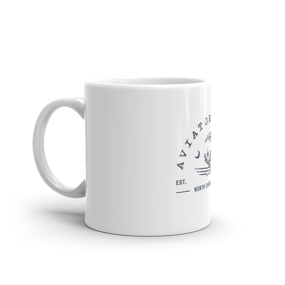 White glossy mug – Aviator Farms